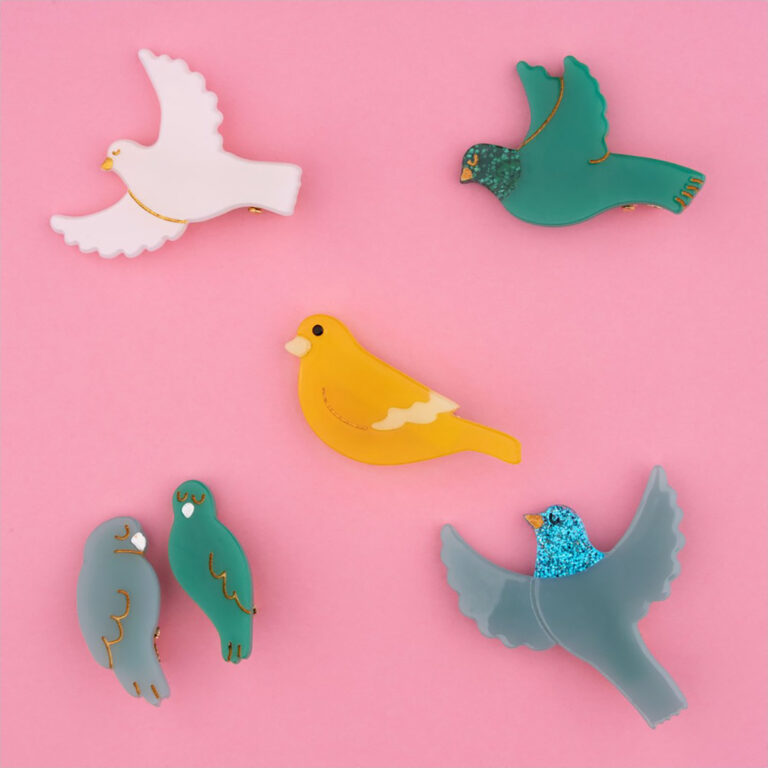 Coucou Suzette 法國 Green Bird Hair Clip / 綠鳥髮夾 – 兒山企画部