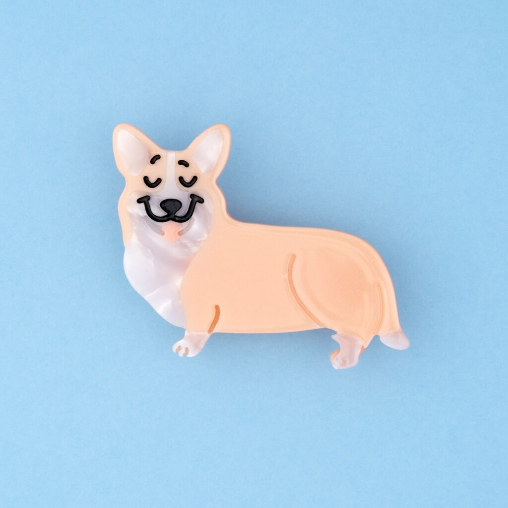 Coucou Suzette 法國 Corgi Hair Clip / 柯基犬髮夾 – 兒山企画部