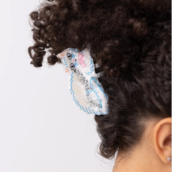 Winona Irene 美國 Pretty Kitty Claw / 白貓髮爪夾 – 兒山企画部