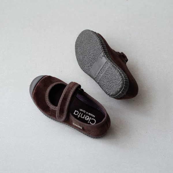 Cienta VELOUR VELCRO STRAP SHOES / BROWN – 兒山企画部